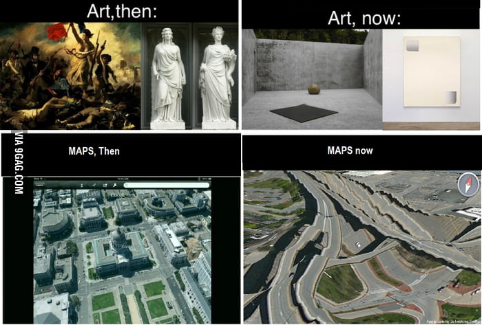 MAPS, then and now like a ART - 9GAG