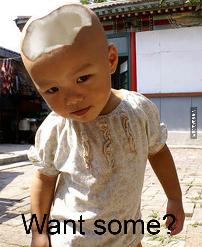 Just a picture of brainless kid. - 9GAG