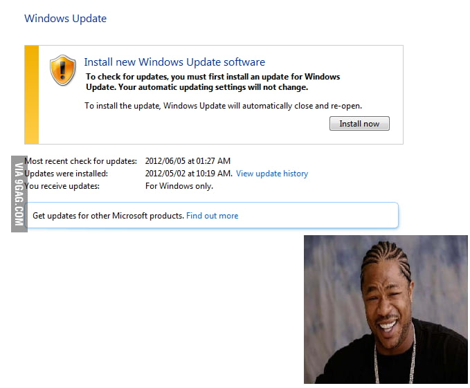 Yo Dawg, Windows Update - 9GAG