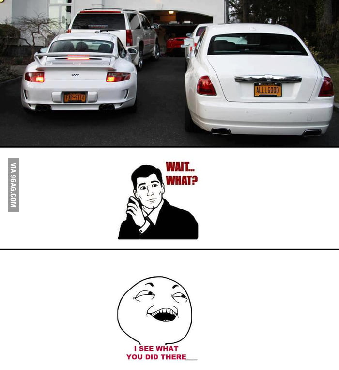 Dem registration plates... - 9GAG