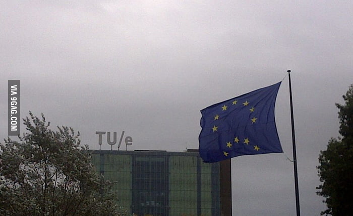My university's vision for a new European flag? - 9GAG