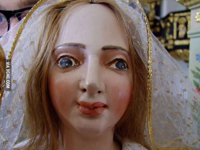 Just saw this in a church... herp derp Mary - 9GAG