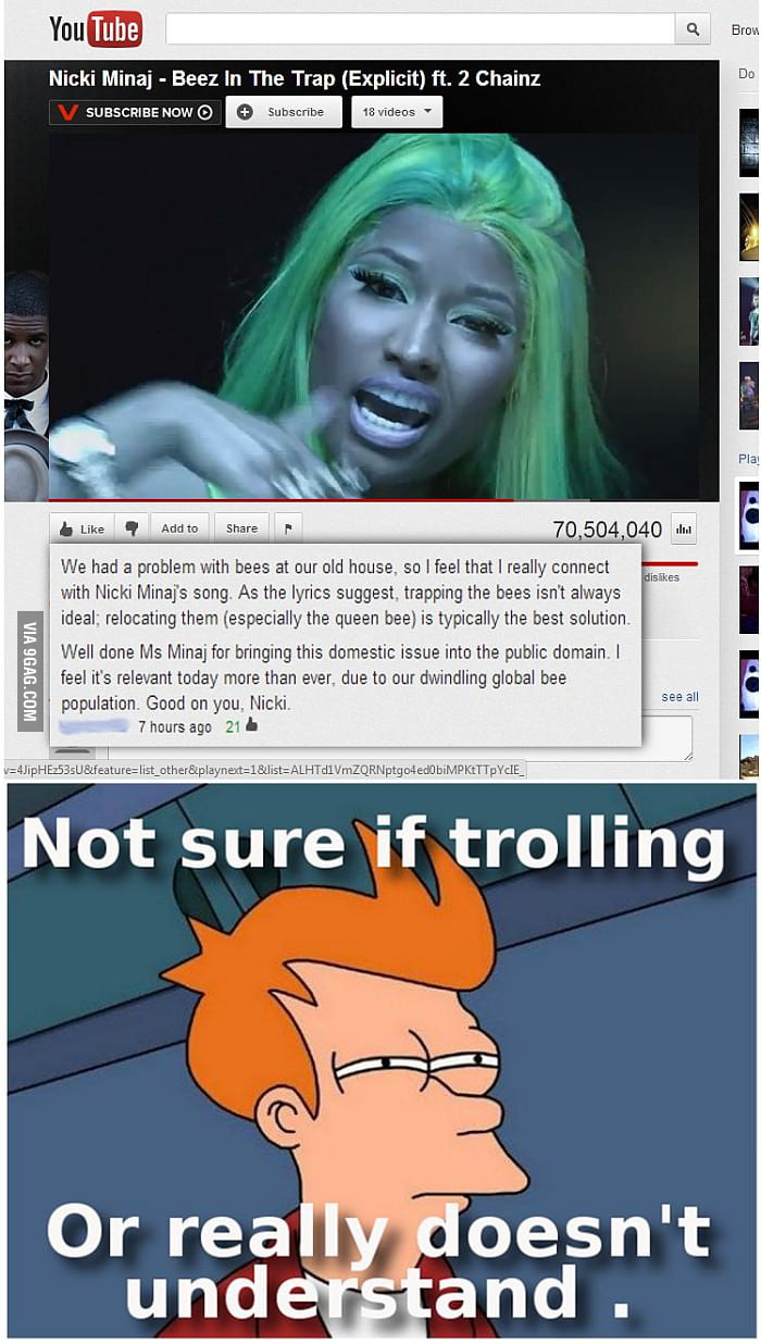 Nicki Minaj might just be misunderstood. - 9GAG