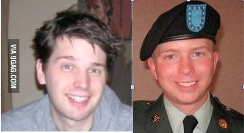 Separated at birth: groupon's mason and private manning - 9GAG