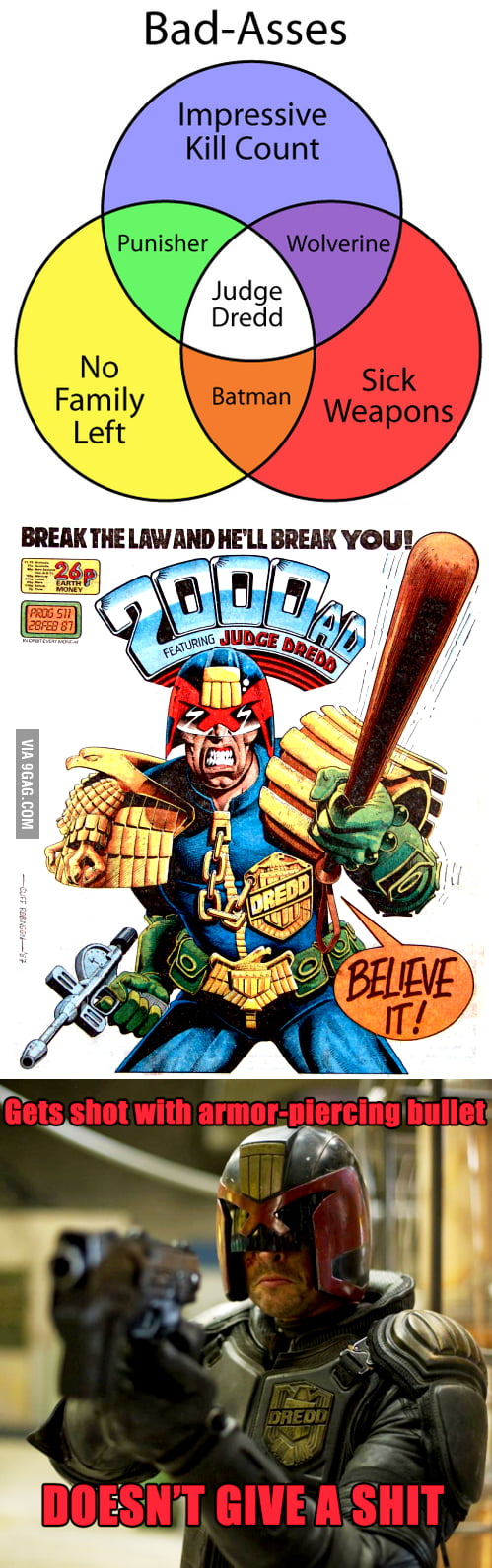 Judge Dredd is the biggest badass - 9GAG