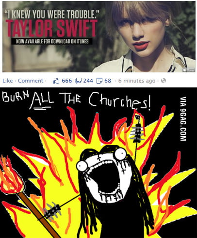 I knew she was EVIL \m/ - 9GAG