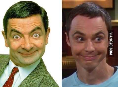 Mr Bean vs Sheldon Cooper - 9GAG