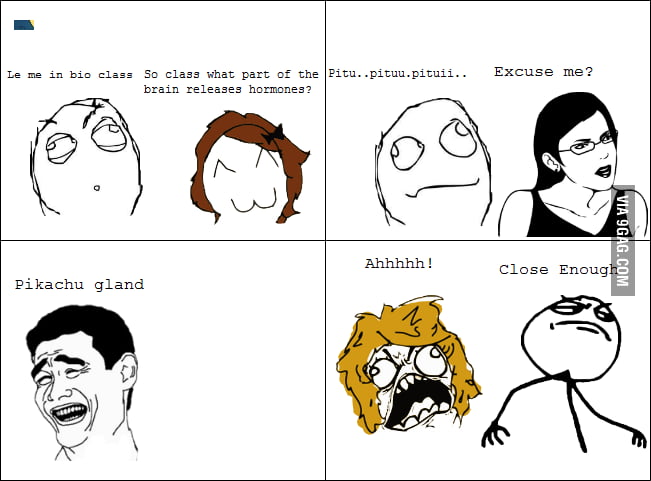 I can't pronounce pituitary gland. - 9GAG