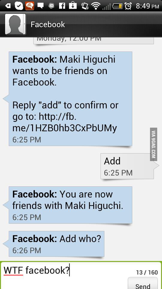 Facebook Trolling - 9GAG