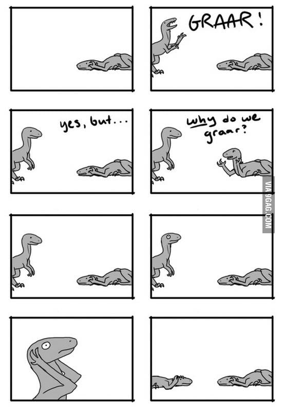 Confused velociraptor is confused - 9GAG