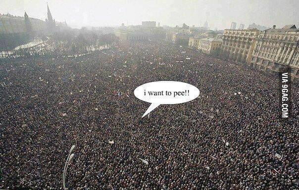 Today I was at concert... And I needed to pee... FU*K! - 9GAG