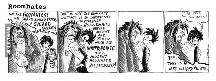 Roommate Boundaries - 9GAG