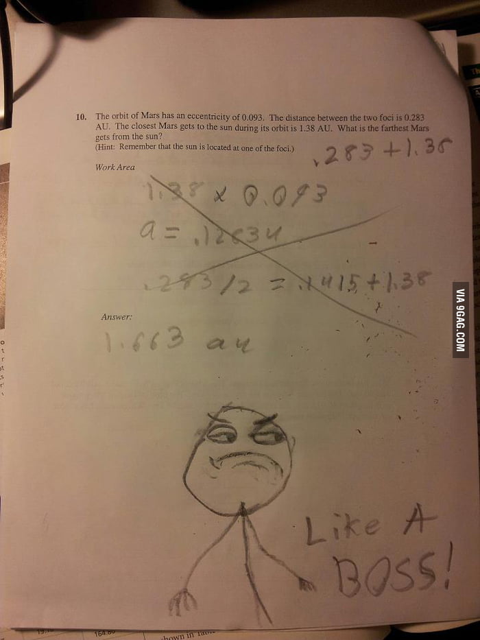 Doing homework: LIKE A BOSS - 9GAG
