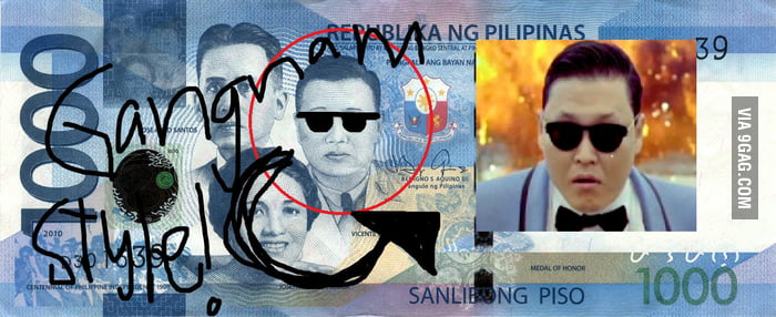 Philippine 1000 peso bill :D - 9GAG