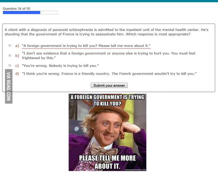 Troll Test Question - 9GAG