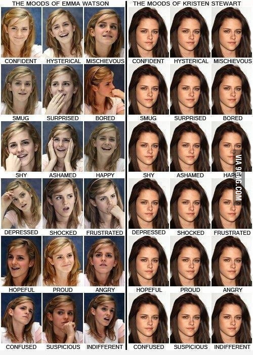 Good acting vs Poker face - 9GAG