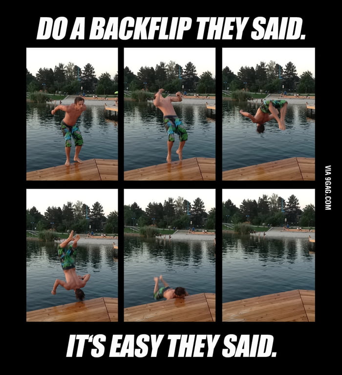 Backflip fail :D - 9GAG