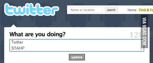 Twitter wat r u doin? - 9GAG