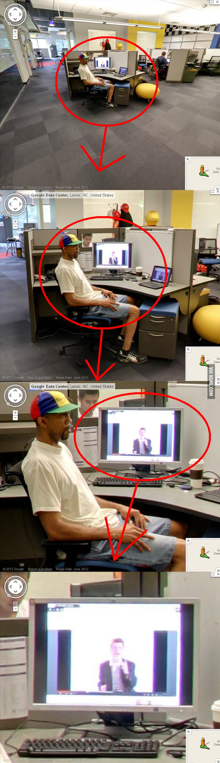 You've just got rick rolled by Google staff - 9GAG