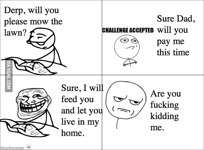 Why I hate mowing the lawn. - 9GAG