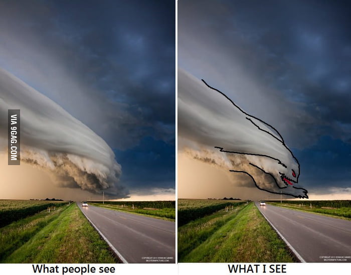 Scary cloud - 9GAG