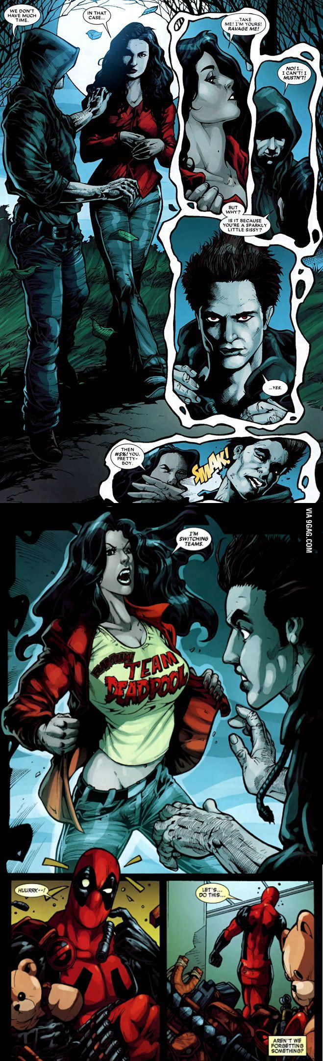 Edward vs Deadpool - 9GAG