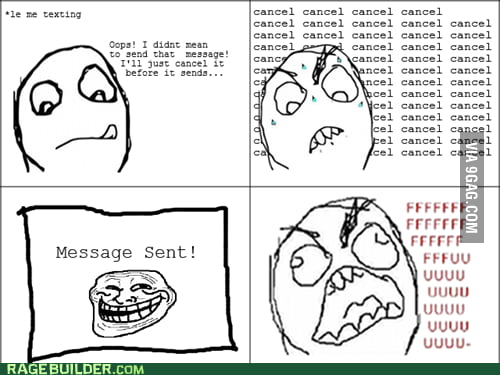 Texting rage - 9GAG