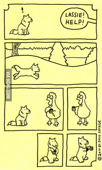 Lassie Help 9gag