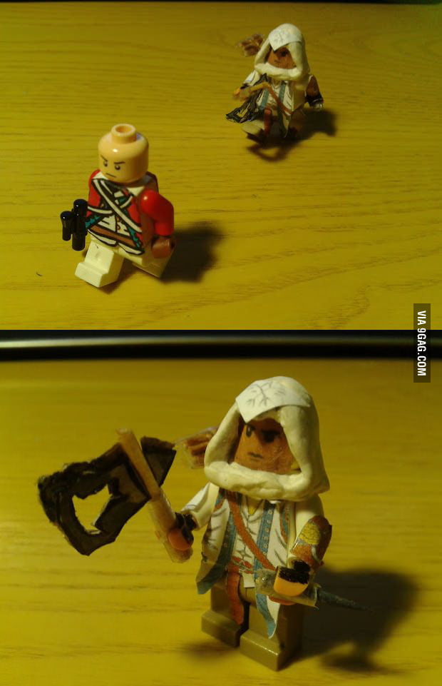 LEGO Connor from AC3 - 9GAG