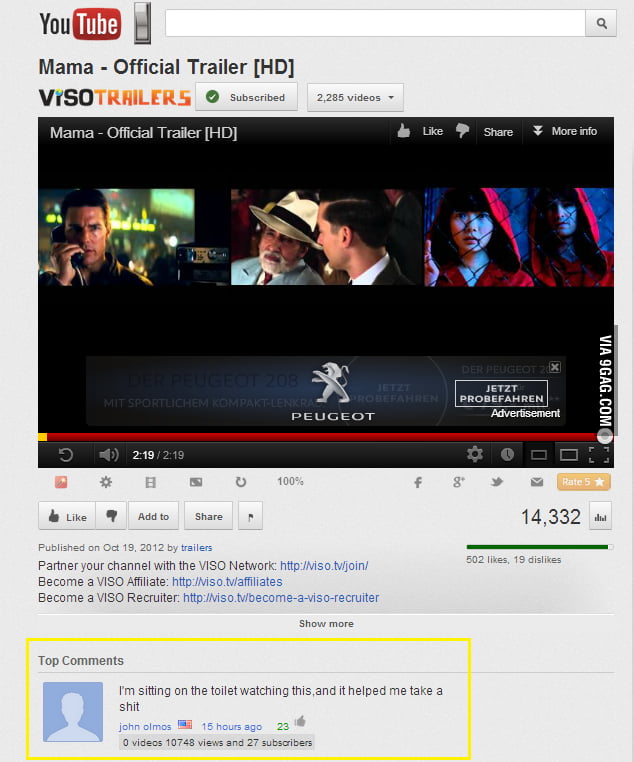 Youtube commenter at their best... - 9GAG