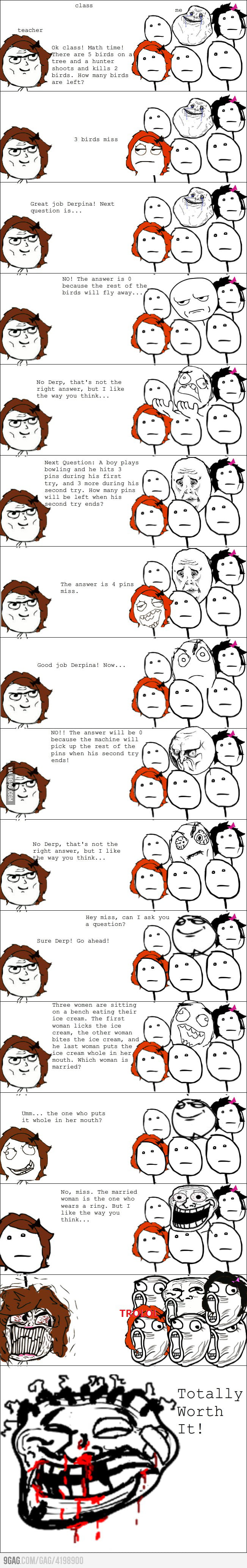 Trolling in the class - 9GAG