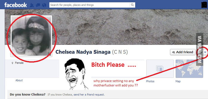 The worst facebook profile ever - 9GAG