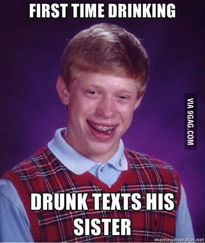 First time getting drunk - 9GAG