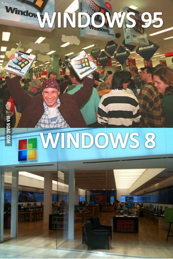 Microsoft Windows Evolution - 9GAG