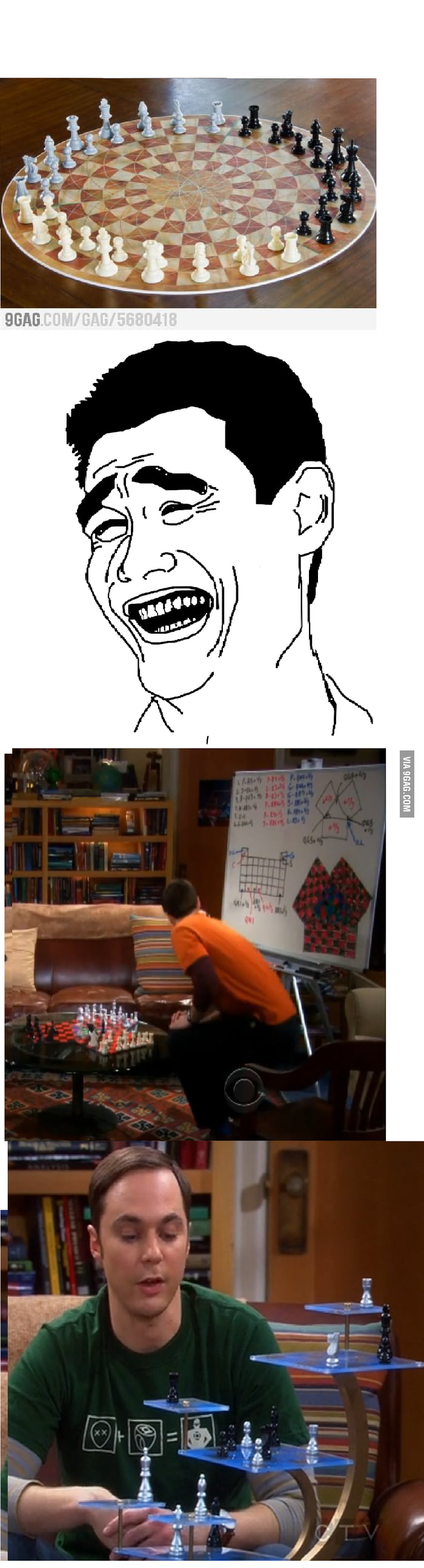 Just sheldon playing chess - 9GAG