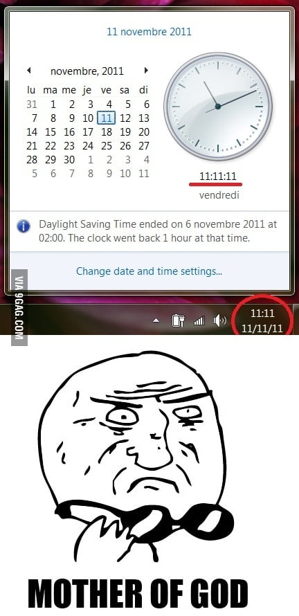 11/11/11 11:11:11 make a wish! - 9GAG