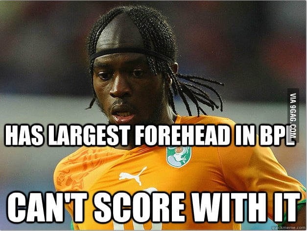 Gervinho's Forehead - 9GAG