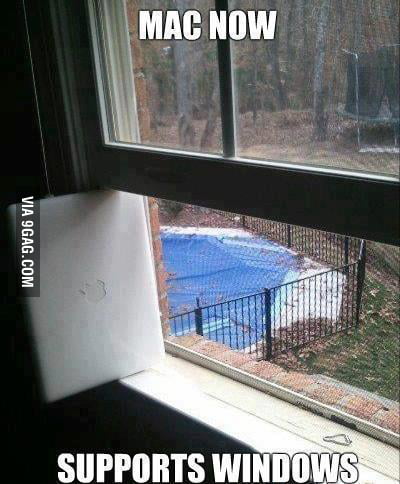 Mac now supports Windows! - 9GAG