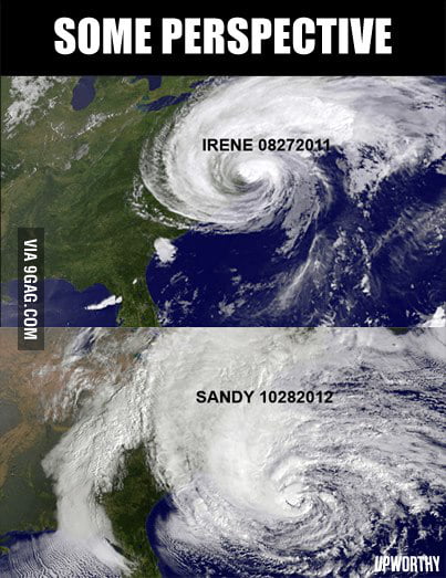 HOLY SHIT. SANDY> IRENE - 9GAG