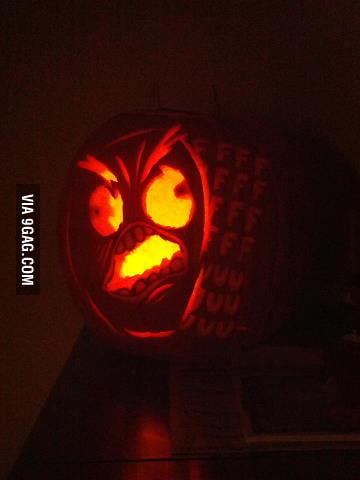 FFFFFFFUUUUUU- I'm on a pumpkin! - 9GAG