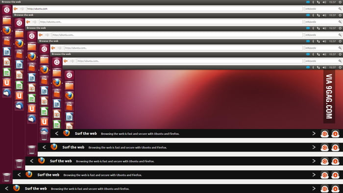 Ubuntu's Try it online feature...Ubuntuception - 9GAG