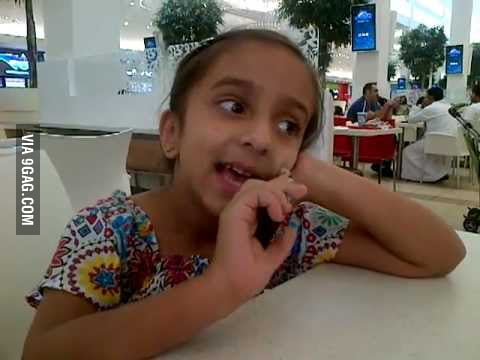 Cute girl gets scared by buzzer - 9GAG