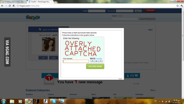 Overly attached....CAPTCHA - 9GAG
