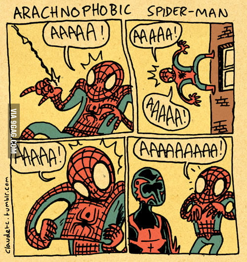 If Spider-Man was arachnophobia - 9GAG