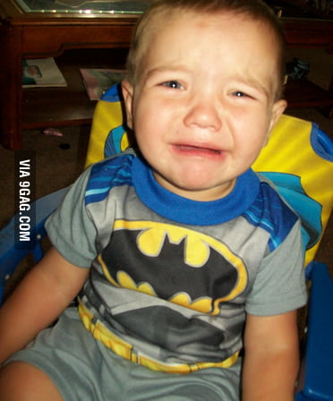 My face when I saw Alfred crying in Batman - 9GAG