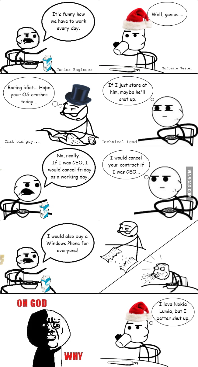 Breakfast club in a software company - 9GAG