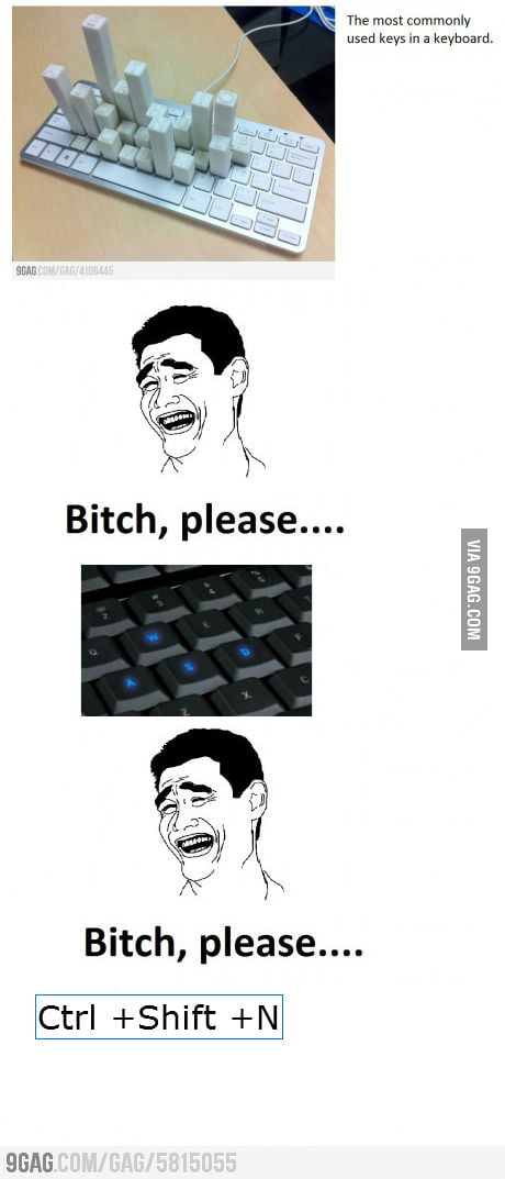 The most used keys on the keyboard - 9GAG