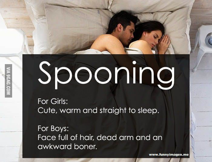 The art of spooning... - 9GAG