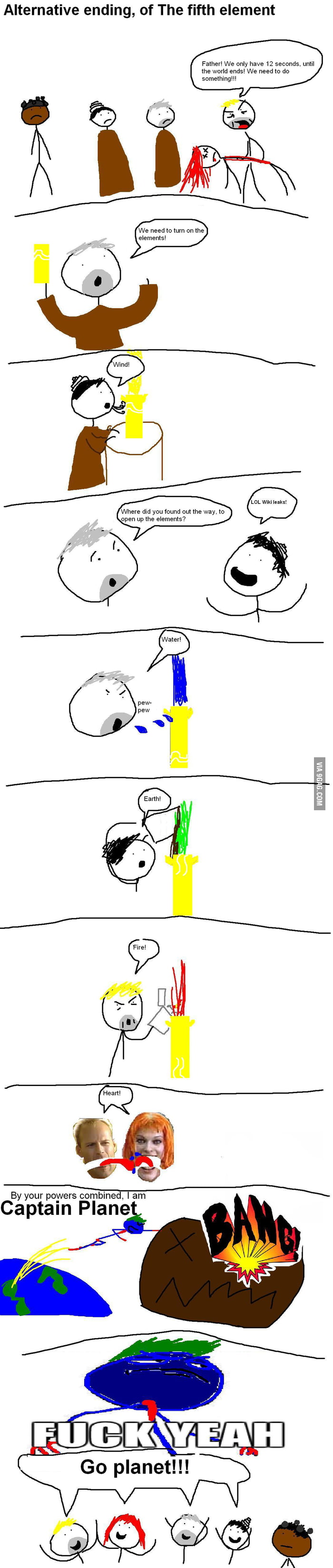 Alternative ending of "The fifth element" - 9GAG