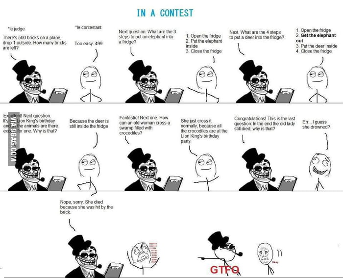 Troll question !! - 9GAG